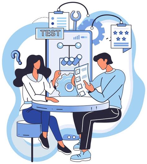 Application Testing Metaphor Vector Software Testing Debugging