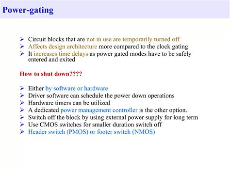 Low Power Design Techniques For ASIC SOC Design PPT