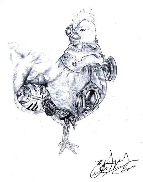 Robot Chicken Sketches Humanoid Sketch Art