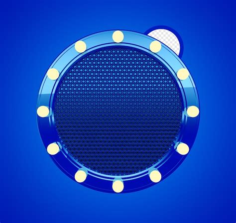 Premium Psd Circled Plots With Light Bulbs And Yellow And Blue Grid