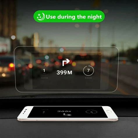 Купить Телефон GPS Прозрачный HUD проектор автомобиля Наклейка на ...