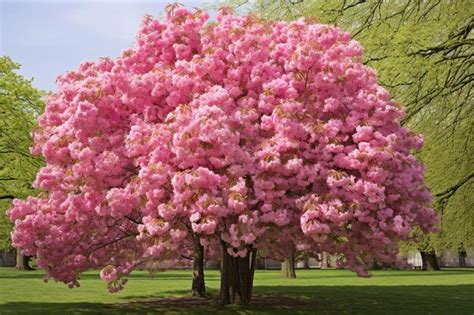 Flowering Cherry Angiosperm Tree Premium Ai Generated Image