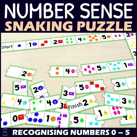 number sense subitizing 0 5 activity printable number recognition puzzle