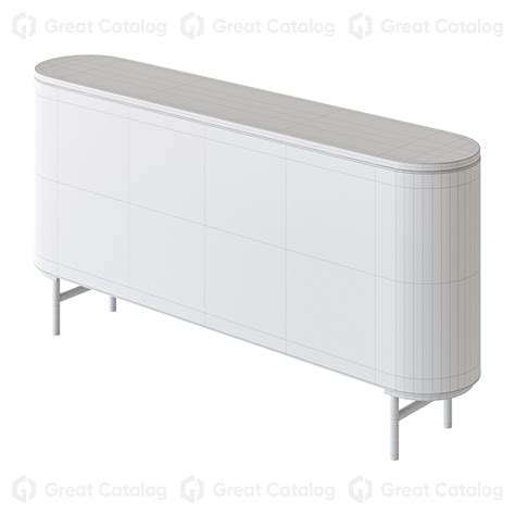 Sideboard Litfad Modern Metal Credenza 3d Model Greatcatalog 59250