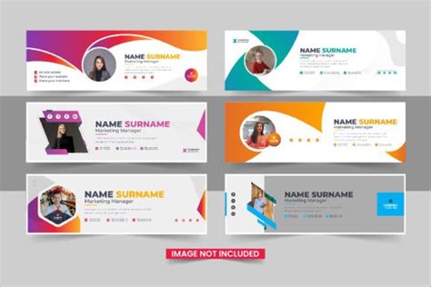 Email Signature Template Design Layout Graphic By Pavel Design · Creative Fabrica