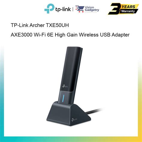 Tp Link Archer Txe Uh Axe Wi Fi E High Gain Wireless Usb Adapter Shopee Malaysia