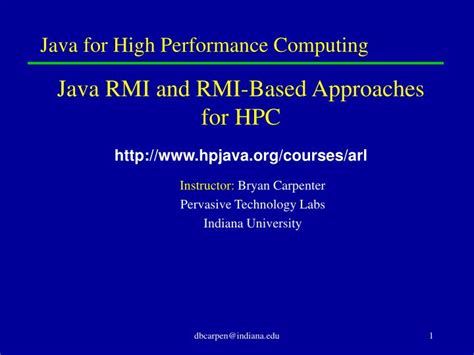 Ppt Java For High Performance Computing Powerpoint Presentation Free