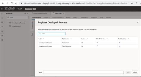 Why Does Dynamic Process Application Not Show Under Deployed Processes In Visual Builder — Cloud