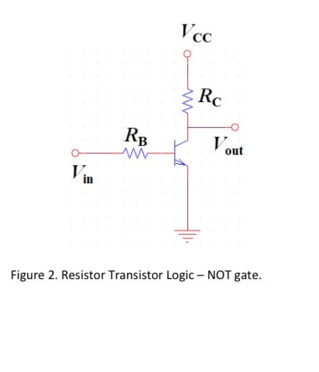 Solved V Cc Figure 2 Resistor Transistor Logic Not Gate