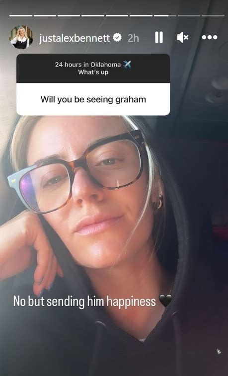 Alex Bennett Shares Update On Ex Husband Graham Just Hours After The