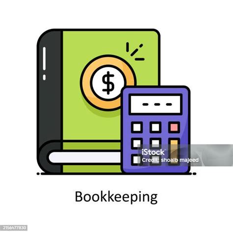 부기 벡터 채워진 윤곽선 아이콘 스타일 그림입니다 흰색 배경의 기호 Eps 10 파일 경제에 대한 스톡 벡터 아트 및 기타 이미지 경제 계산기 금융 Istock