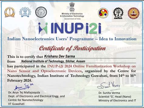 Krishanu Dev Sarma On Linkedin Nanotechnology Optoelectronics Professionaldevelopment