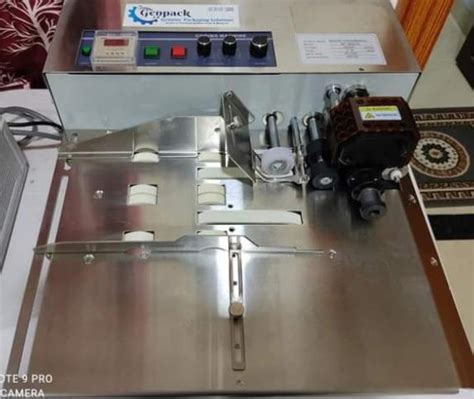 Batch coding machine Pouch coding machine Date MRP Genuine Packaging Solutions Indorė