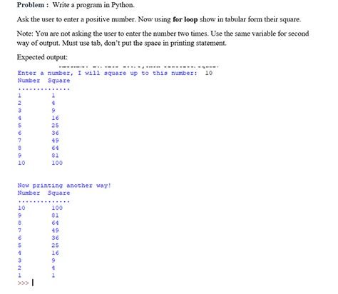 Solved Problem Write A Program In Python Ask The User To Chegg Com