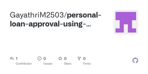 GitHub GayathriM Personal Loan Approval Using Machine Learning