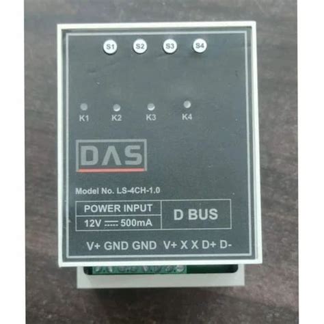 DAS Plastic 4 Channel Modbus Relay Board Current Output 500mA At 1900 In Vinukonda