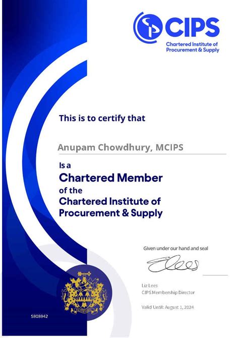 anupam chowdhury mcips ciscc ciccm lssbb cssc on linkedin cips