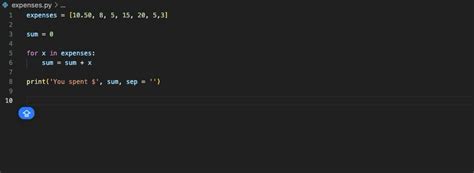 Python Fundamentals Calculating Total Expenses With For Loops By