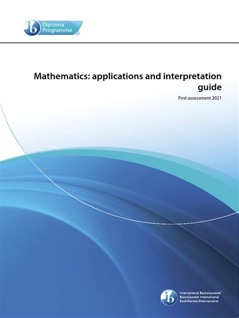 Ibdp Math Application And Interpretation Syllabus Pdf Educational Assessment Teaching