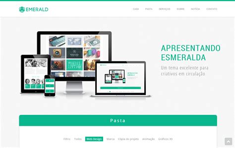 Tema site HTML para empresas Clean única página Rei dos Templates