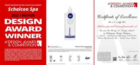 Schalcon Sky Universale Plus has been awarded the A' Design Award 2023 ...