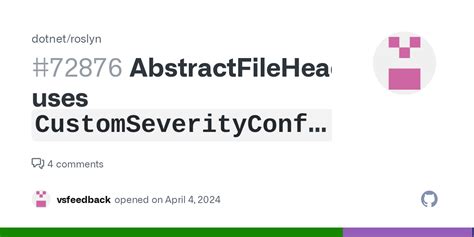 Abstractfileheaderdiagnosticanalyzer Uses `customseverityconfigurable` But Does Not Provide A