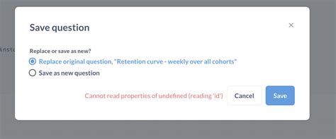 False Cannot Read Properties Error Appears Sometimes When Saving A