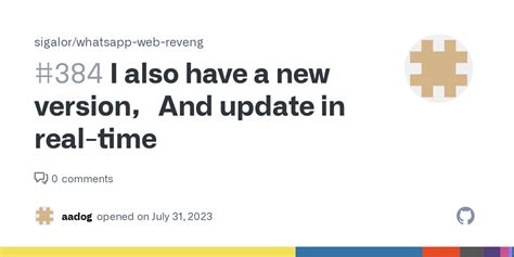 I Also Have A New Version，and Update In Real Time · Issue 384