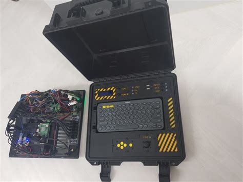 A Military Looking Cyberdeck With A Built In Geiger Counter Arduino Blog
