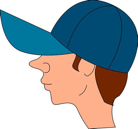 Boy Wearing A Blue Cap Illustration Vector On White Background