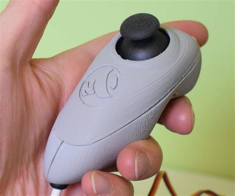 one hand 3d printed controller for microcontroller projects 3 steps