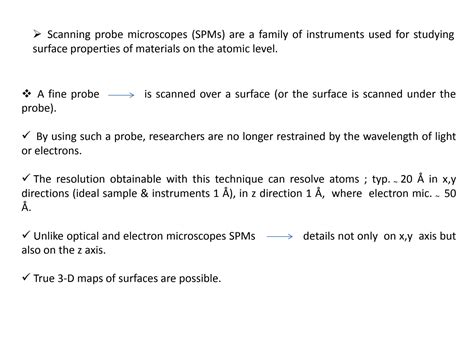 Solution Analytical Chemistry Scanning Probe Microscopic Techniques
