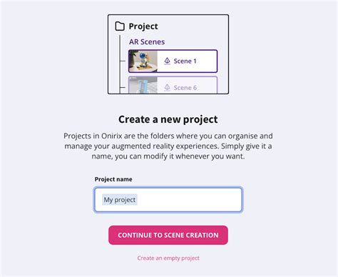 Projects And Ar Scenes Onirix Documentation Portal
