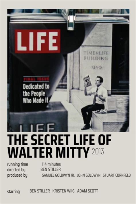 The Secret Life Of Walter Mitty 2013 Minimalistic Poster Artofit