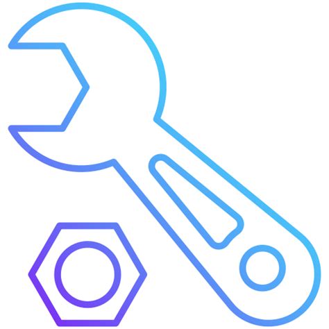 Spanner Generic Gradient Outline Icon