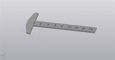 T Shaped Ruler By Alexleb Download Free Stl Model