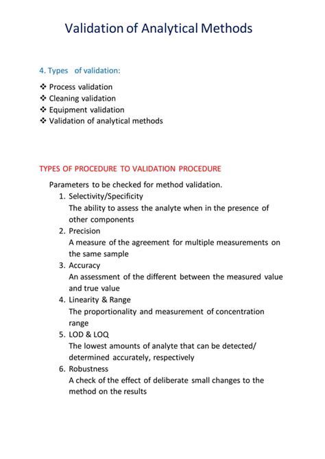 Analytical Validation Docx