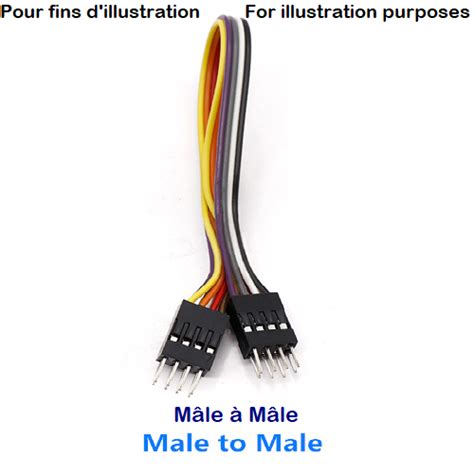 Cab 2x8 Mm 20cm 8 Pin Double Row 2 54mm Pitch Male To Male Jumper Connectors With Cable 20cm