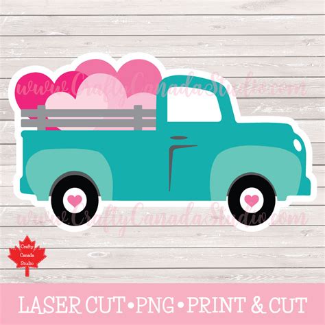 Valentines Truck Svg Crafty Canada Studio