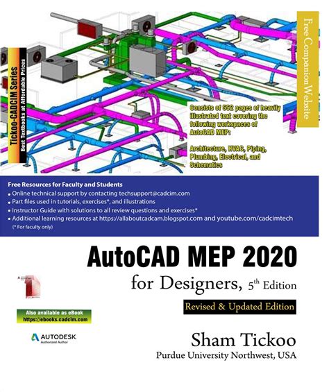 Autocad Mep 2020 For Designers 5th Edition Purdue Univ Prof Sham Tickoo Technologies
