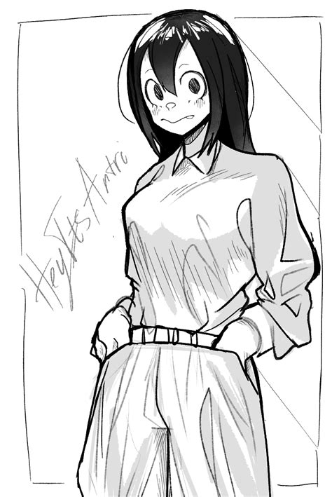Tsuyu Asui By Heyitsantri On Deviantart