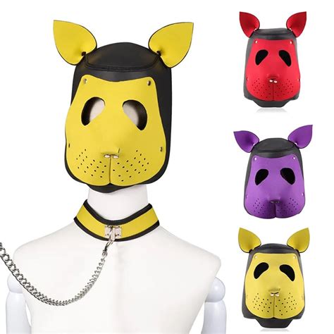 Fox Hood Bondage Gear Pu Leather Adult Sex Toys Adult Juguetes Sexuales