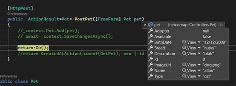 Cant Post To C Webapi Server Created While Following Tutorial