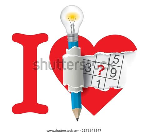 Love Sudoku Heart Symbol Torn Paper เวกเตอร์สต็อก ปลอดค่าลิขสิทธิ์ 2176648597 Shutterstock