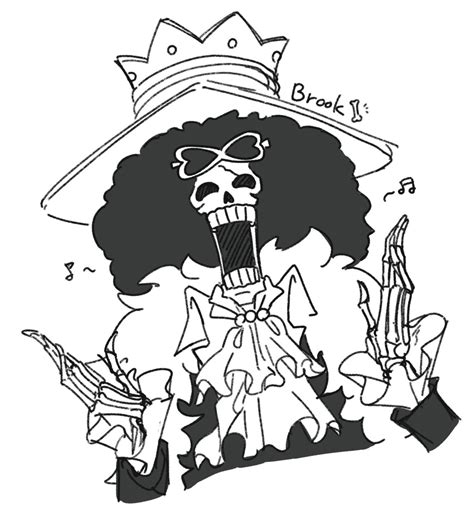 Brook One Piece Drawn By Nekozukikensi Danbooru