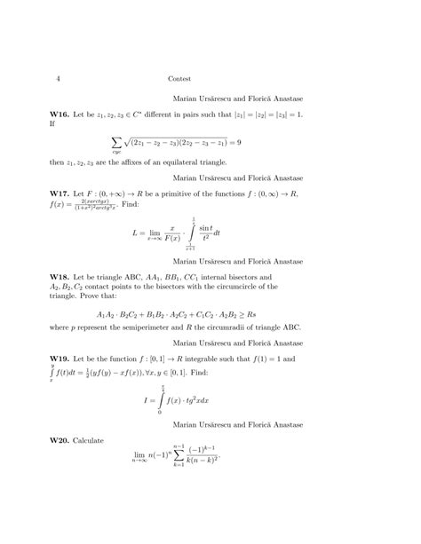 Pdf Wildt 2025 A Limit An Integral Equation And A Matrix Equation