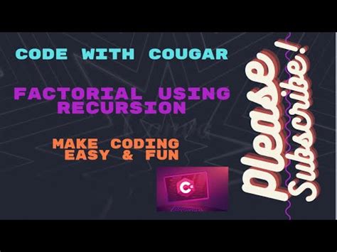 Factorial Using Recursion YouTube