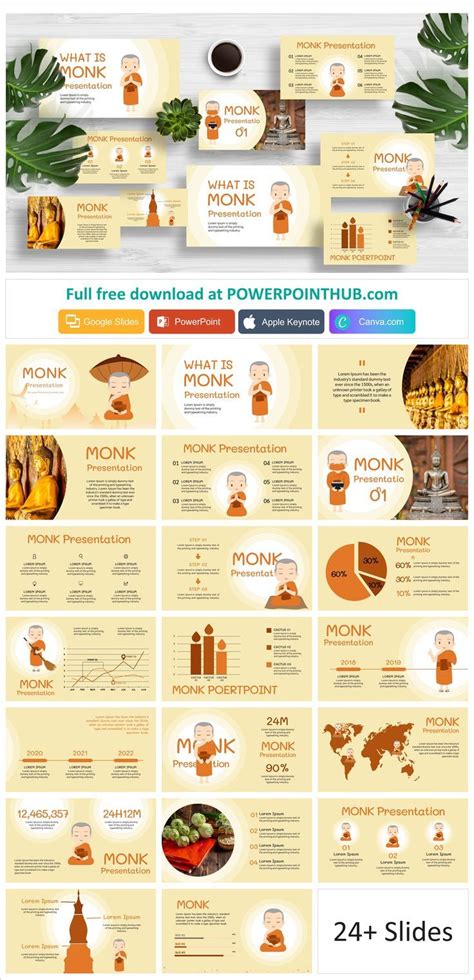Thai Monk Buddhism Presentation Template