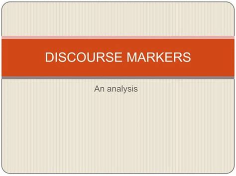 List of discourse markers | PDF
