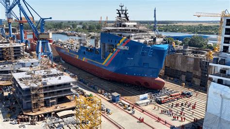 Toyo Constructions New Cable Laying Vessel Launched In Romania
